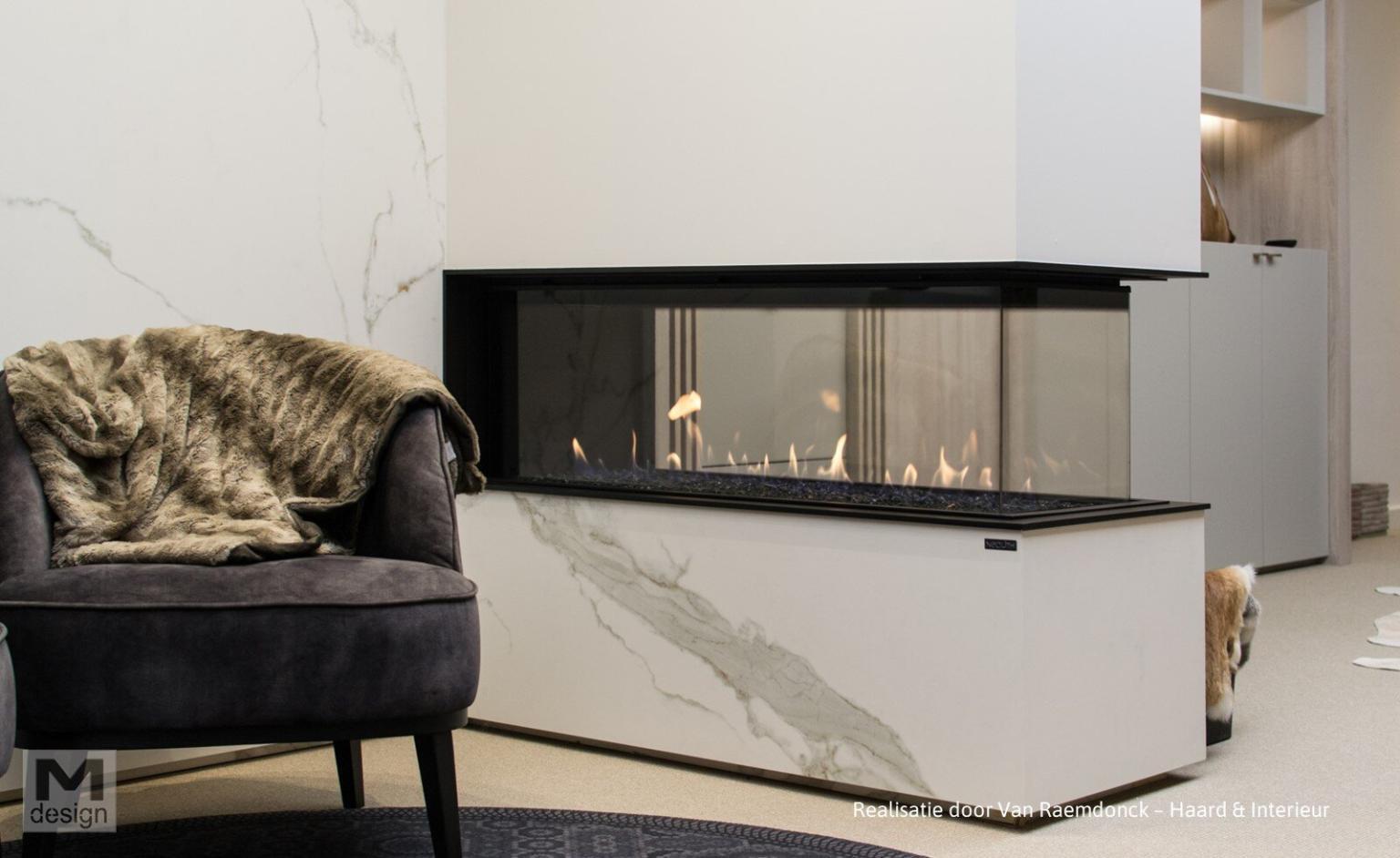 Ingebouwde gashaarden in een kastenwand - Van Raemdonck